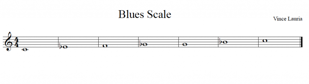 Vince Lauria Music » The Blues Scale